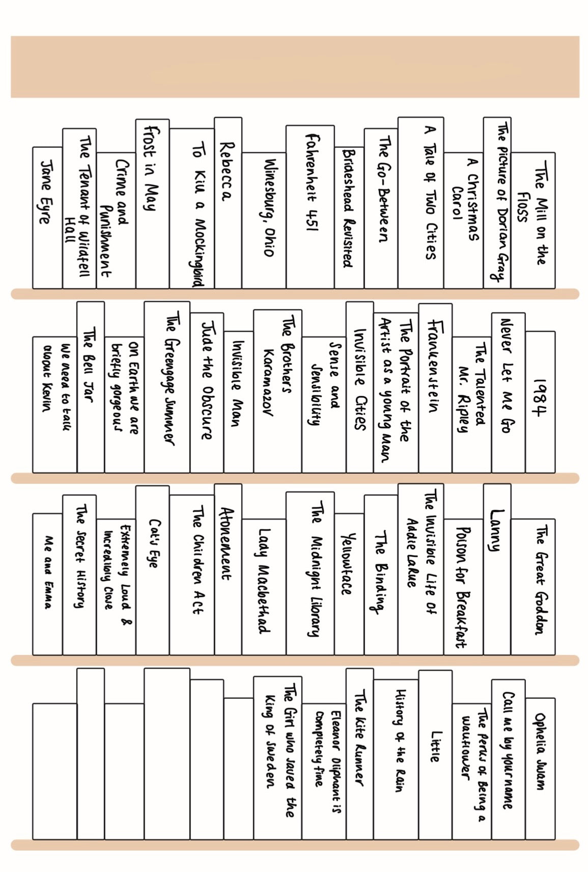 50 Free Book Recommendations (printable) – Pumpkin Productivity