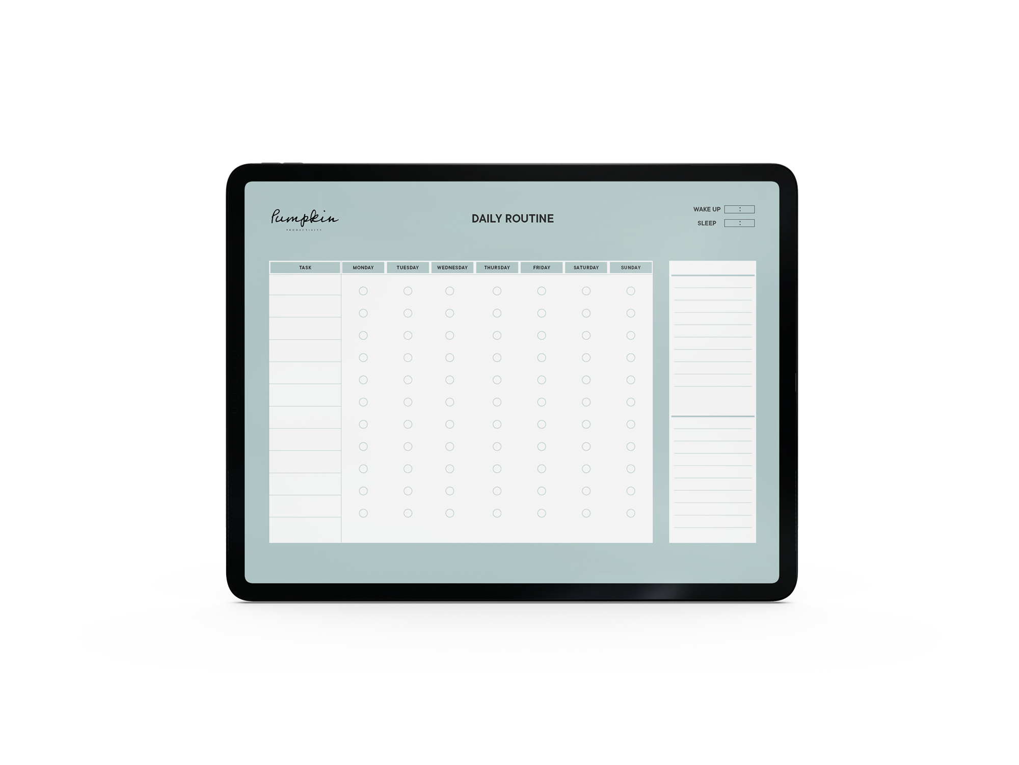 The Daily Routine Maker – Pumpkin Productivity