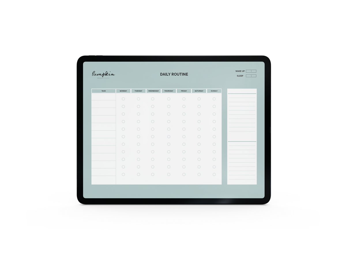 The Daily Routine Maker – Pumpkin Productivity